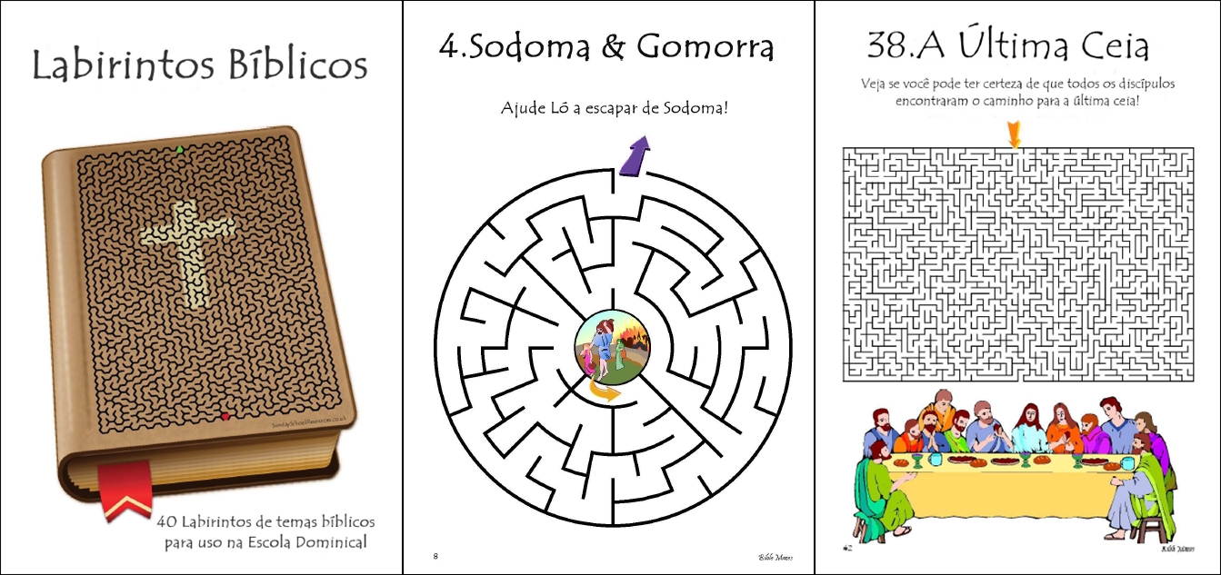 Arsenal do Crente: 40 Labirintos Bíblicos para Crianças - Baixe grátis ...