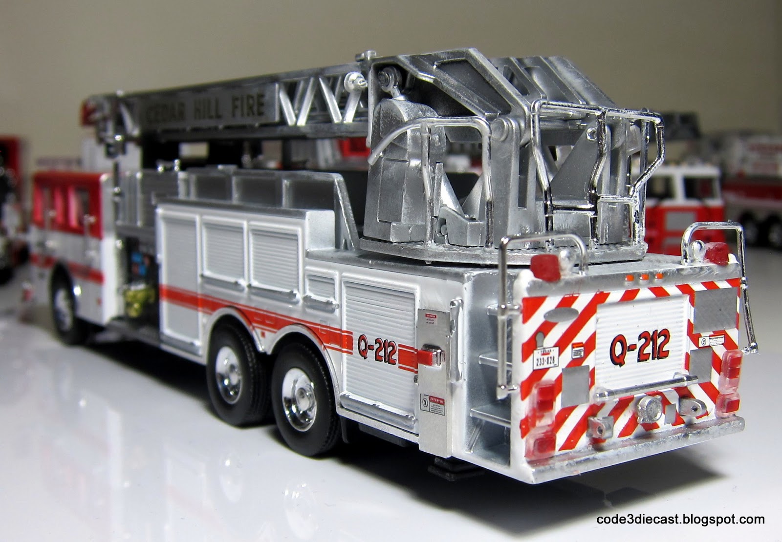 My Code 3 Diecast Fire Truck Collection: Pierce Dash Rear Mount Ladder