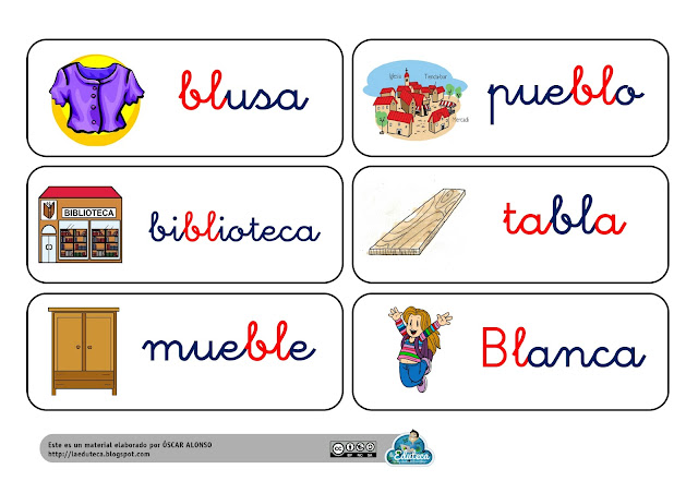 Mi cole Luis Cernuda, Campanillas.: 3º "PALABRAS CON BR Y BL"