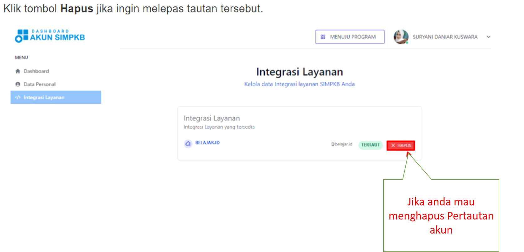 Login SIMPKB menggunakan Akun belajar.id - GURU SUMEDANG