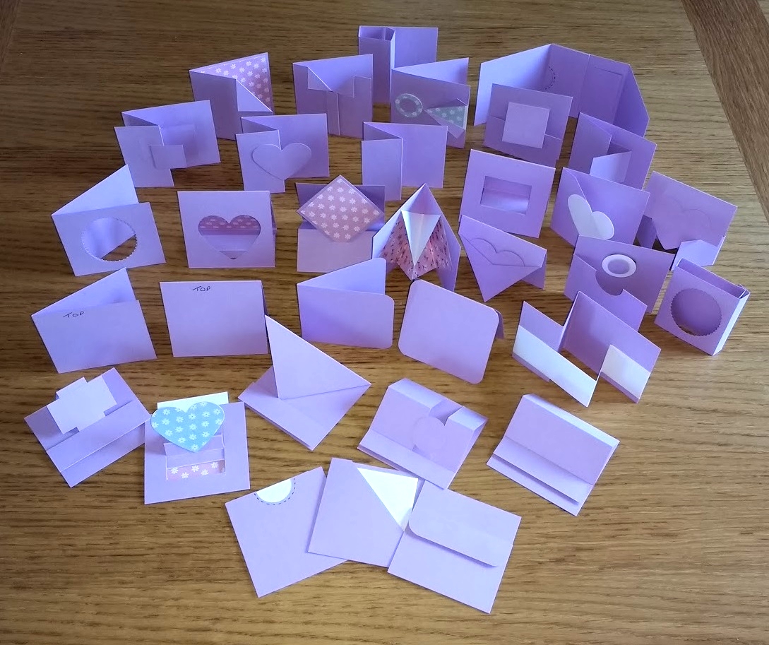 A Passion For Cards: How many ways to fold/ cut the same basic square ...