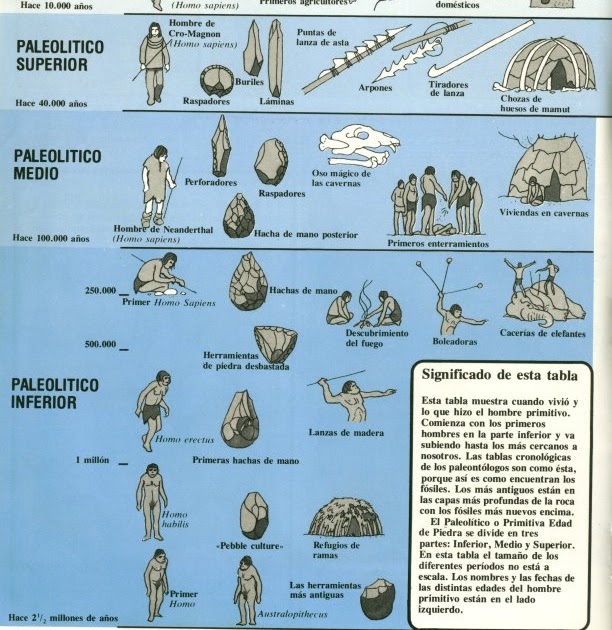 historiaprimeroliceo42: ficha 10 Distintas etapas del PALEOLITICO