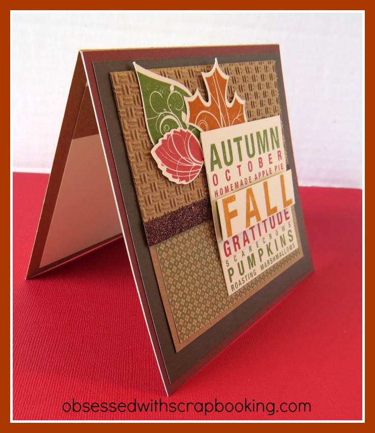 Obsessed with Scrapbooking: [Video]CTMH Art Philosophy Cricut Autumn Card