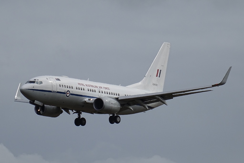 Central Queensland Plane Spotting: RAAF Boeing B737-7DF(BBJ) A36-002 ...