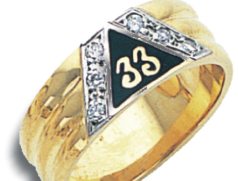 Fratline 33rd Degree Ring: Scottish Rite 33rd Degree Ring in 10K Yellow ...