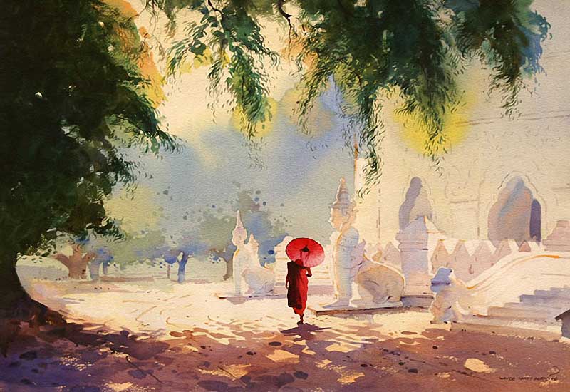 Myoe Win Aung, 1972 | Watercolour painter | Tutt'Art@ | Pittura ...