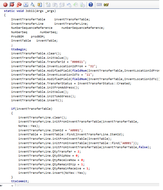 Sharing the knowledge : Create Transfer Order through code + AX 2012