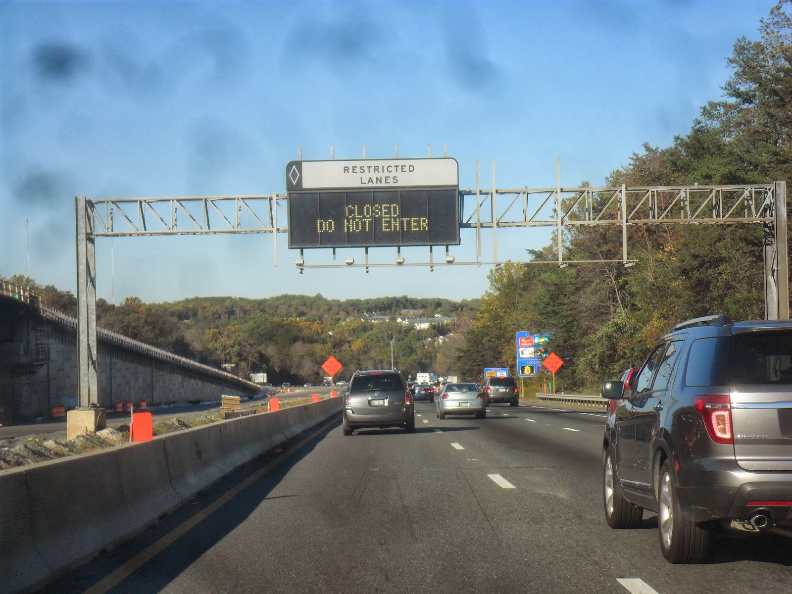 Luke's Signs: I-95 between Exit 150 & Exit 152 in Northern VA