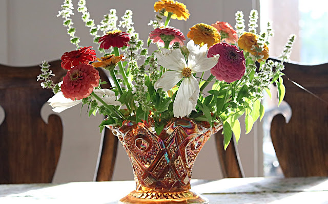Beautiful Garden Bouquets With Mrs. Burns' Lemon Basil - At Home with Jemma