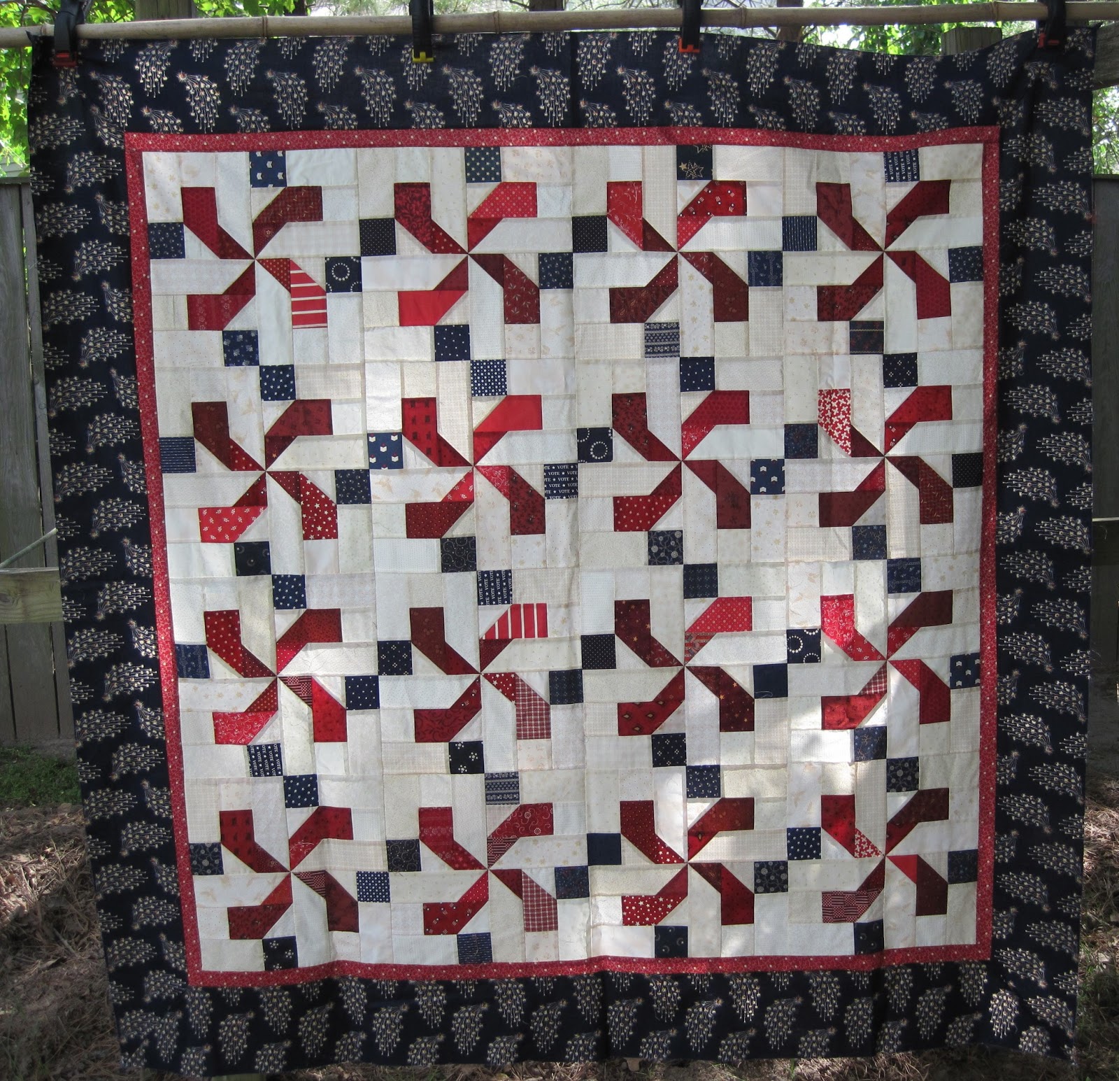 The Patriotic Quilter: Fireworks Quilt