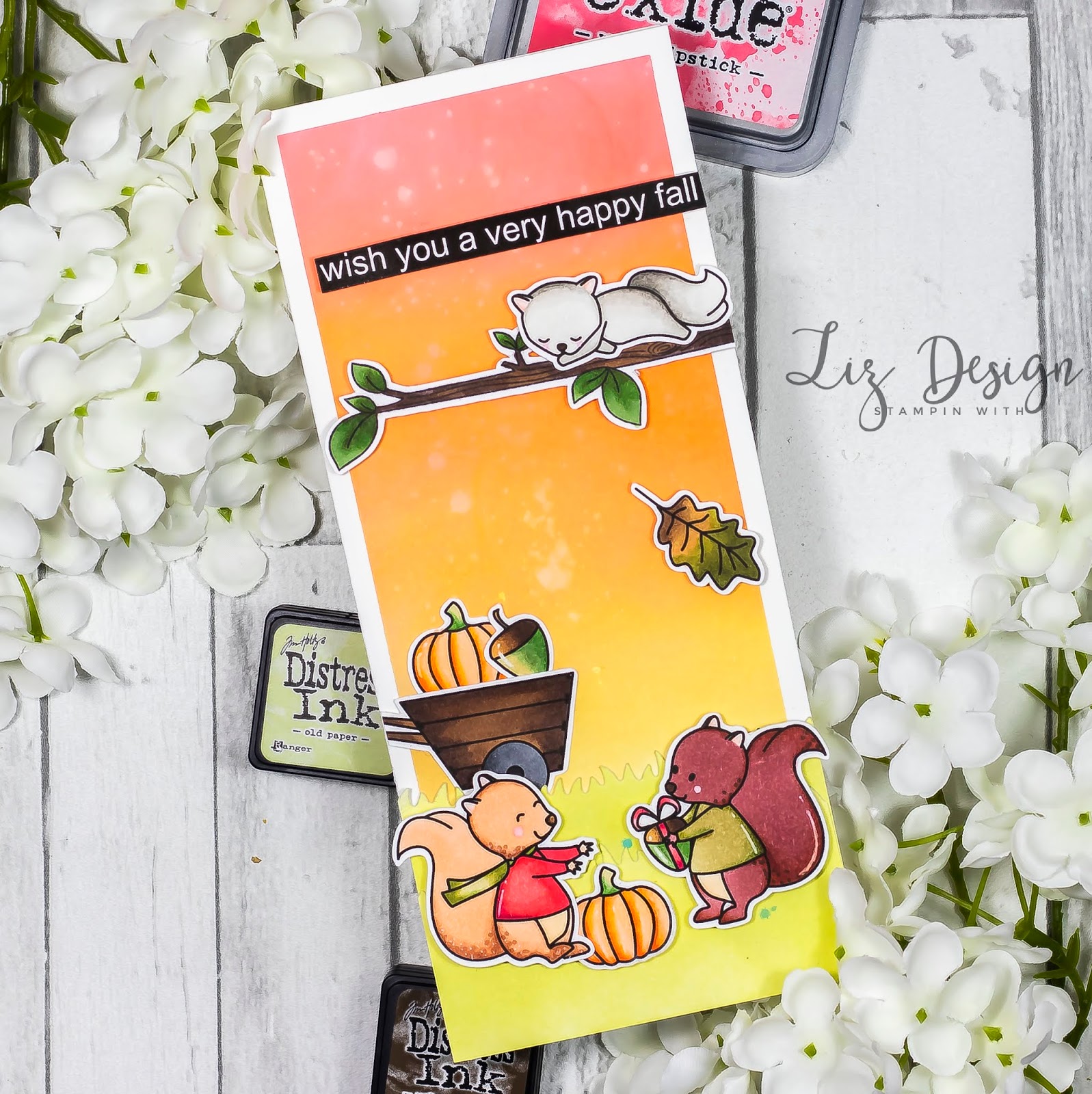 Stampin with Liz Design: Stampin with Liz Design: Fall in Love Card!
