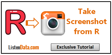 Take Screenshot of Webpage using R