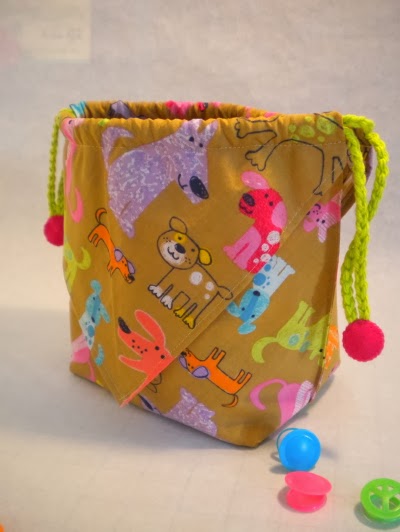 Harujion Design: Origami Drawstring Pouch Tutorial