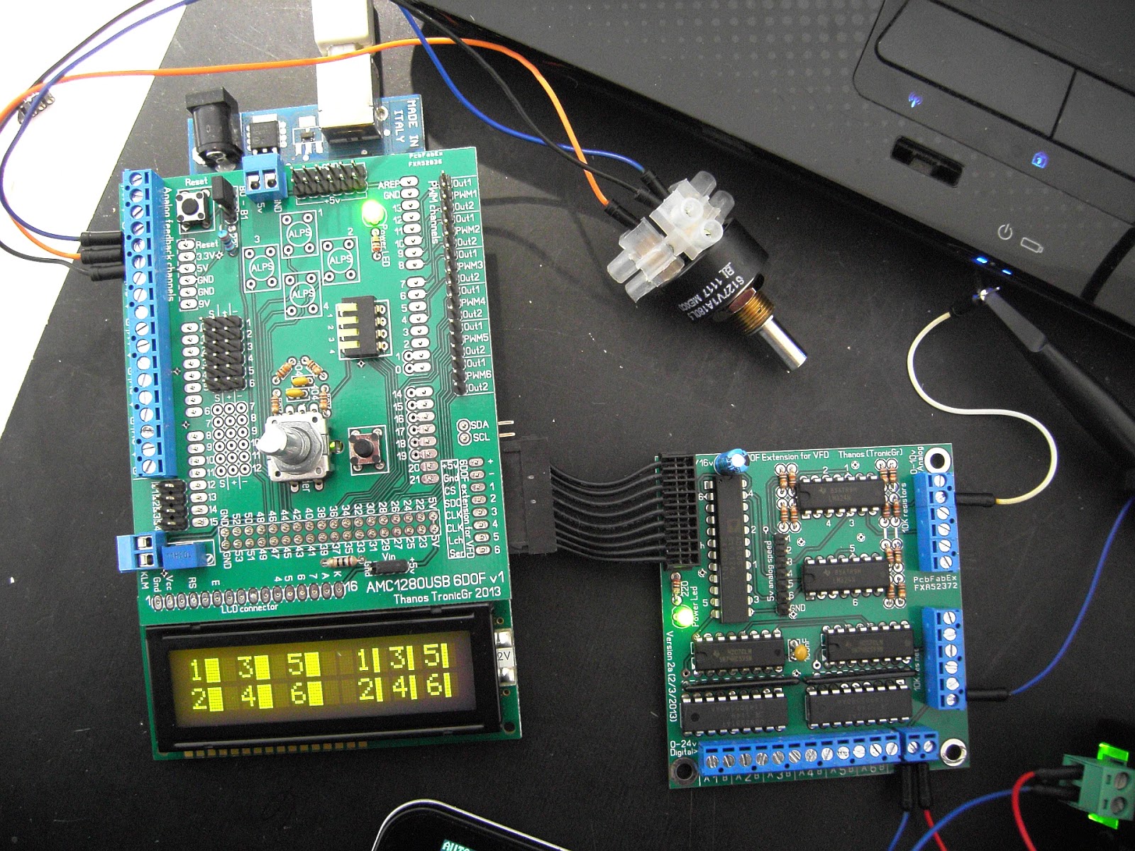 Thanos Motion Simulator Electronics: The new 6DOF extension board V2 ...