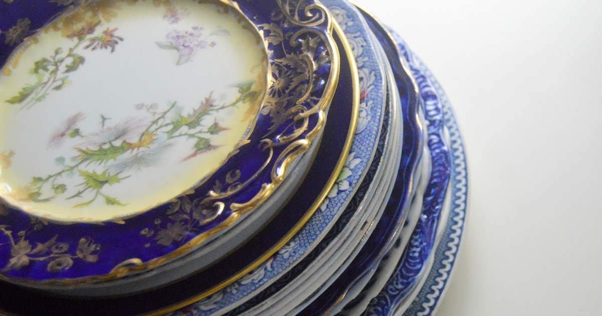 My Five Men: Vintage Blue Dishes