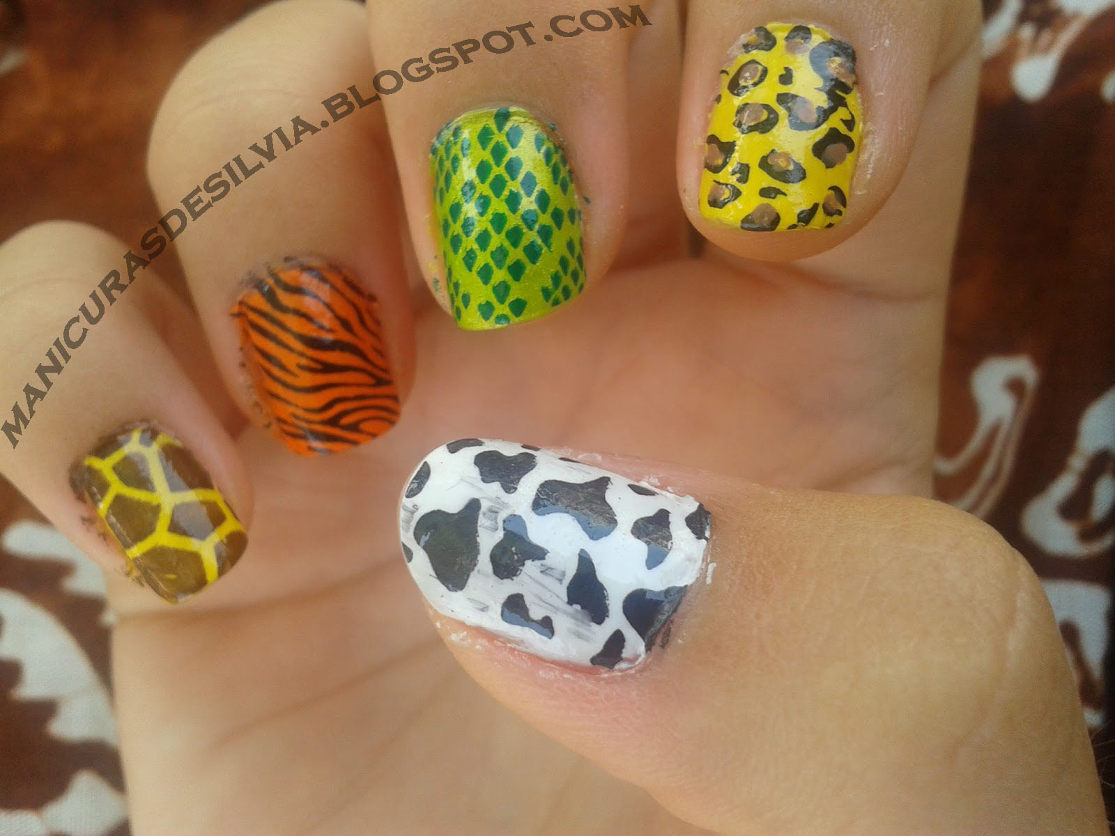 Manicuras de Silvia: Zoo en las uñas (Zoo in my nails)