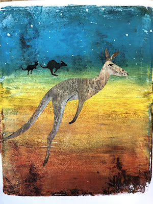 MaryMaking: Koala and Kangaroo Collages