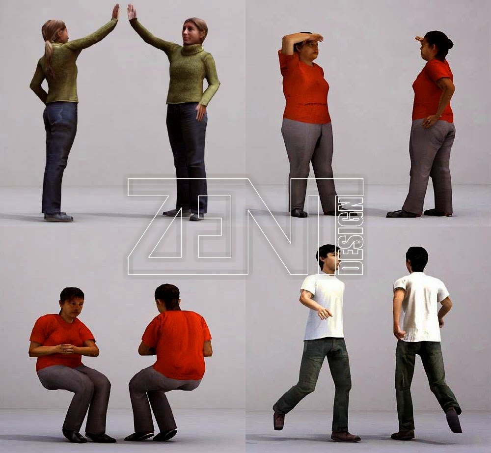 ZENT Design 2D: PEOPLE 3D MAX