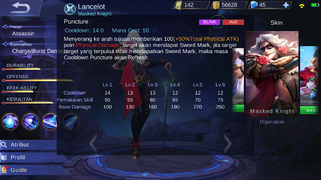 Guide& Build Mobile legend: Guide hero lancelot dan best build dan ...
