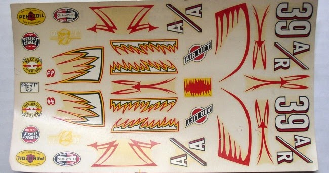 Just A Car Guy: 1960s Vintage AMT decal sheets, and other mid to late ...