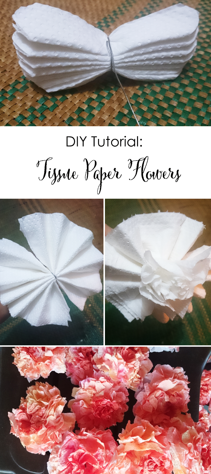 DIY Tutorial: Tissue Paper Flowers - Something About Tomato