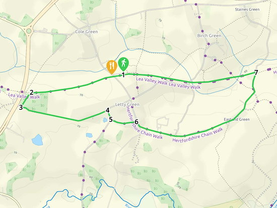 Hertfordshire Walker: Walk 35: Letty Green Loop