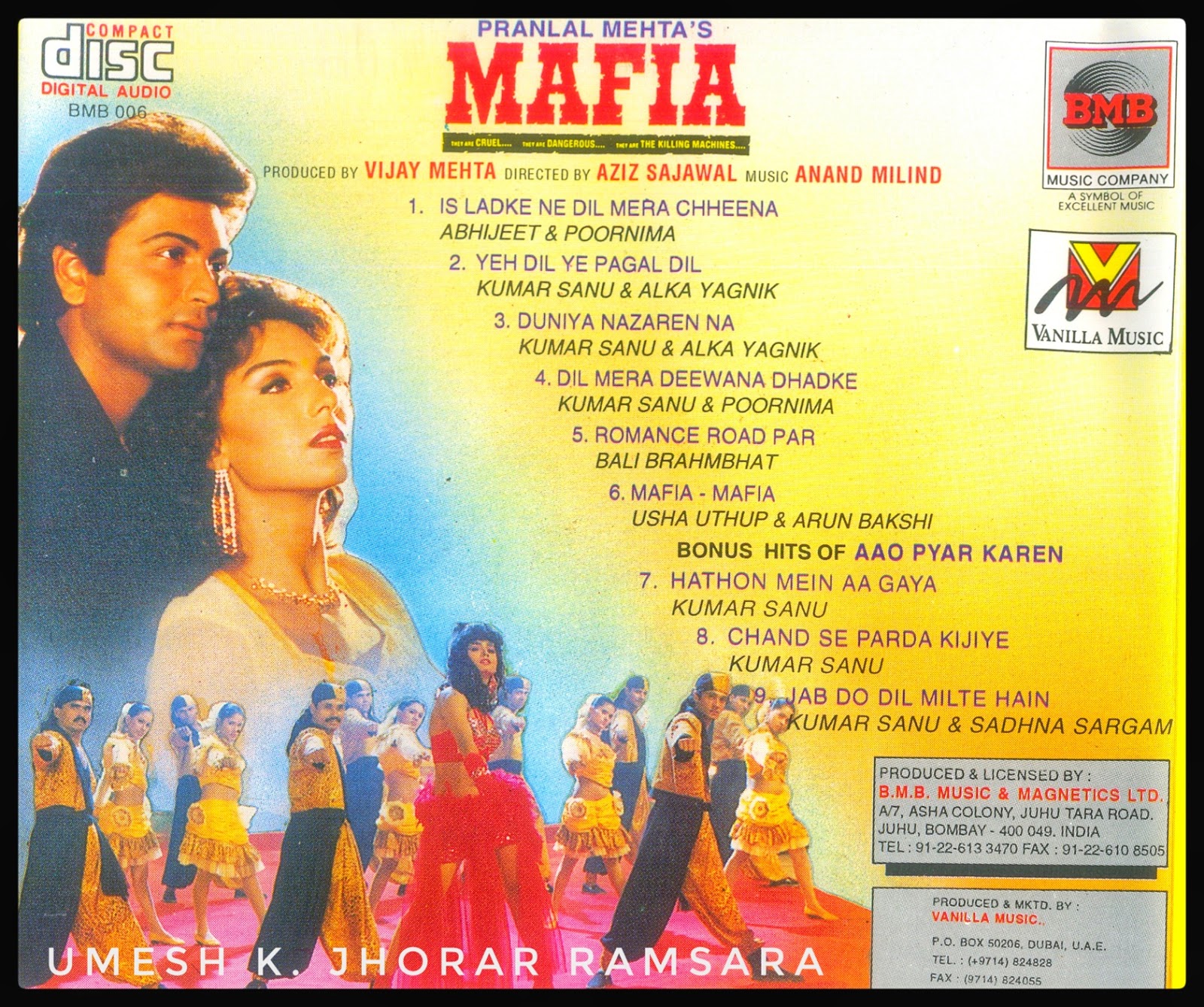 Kumar Sanu Hindi Songs: Mafia 1996