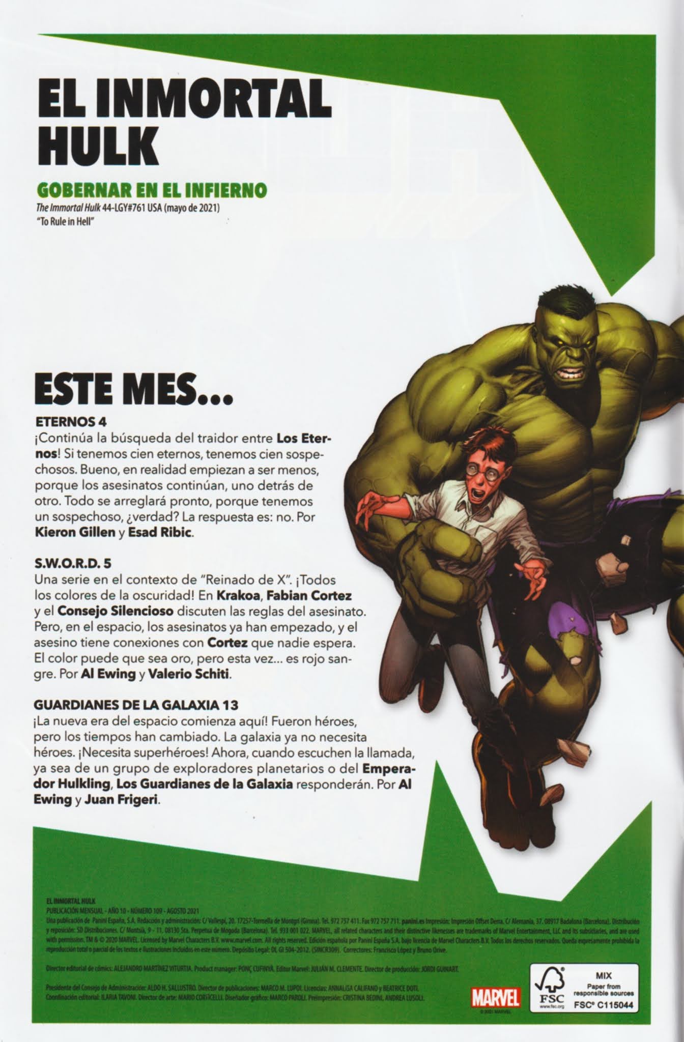 Galicia Comic: Hulk 109 - El Inmortal Hulk 33 (The Immortal Hulk 44 USA)