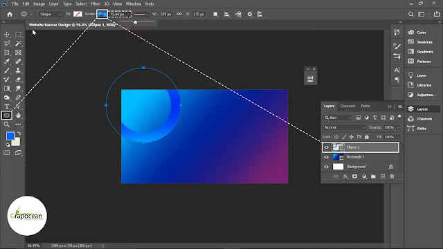 Professional Website Banner Design - Adobe Photoshop Tutorial