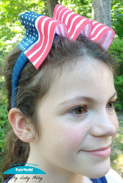 HAIR ACCESSORY DIY: Patriotic American Flag Headband