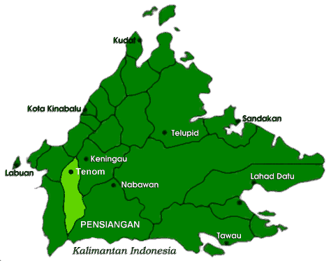 SK TILIS SEKOLAH KLUSTER KECEMERLANGAN FASA 9: Sabah Map