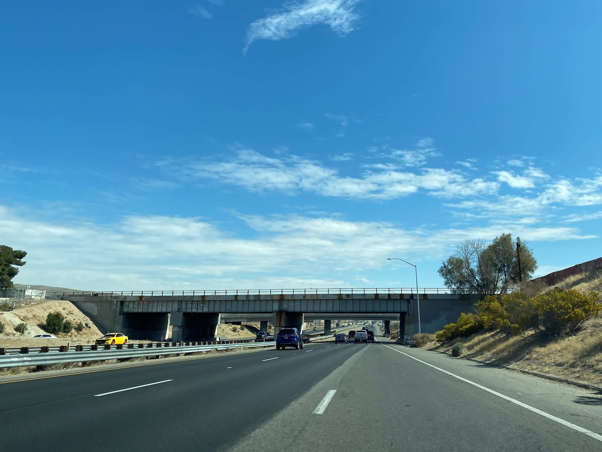 Interstate 15; the Mojave Freeway from Barstow to the Nevada State Line