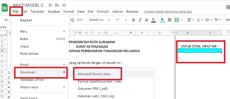 UPDATE MODEL C / MODEL DK / KP4 ~ Keuangan Dispendik