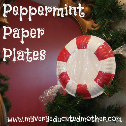 Christmas Décor: Peppermint Paper Plates