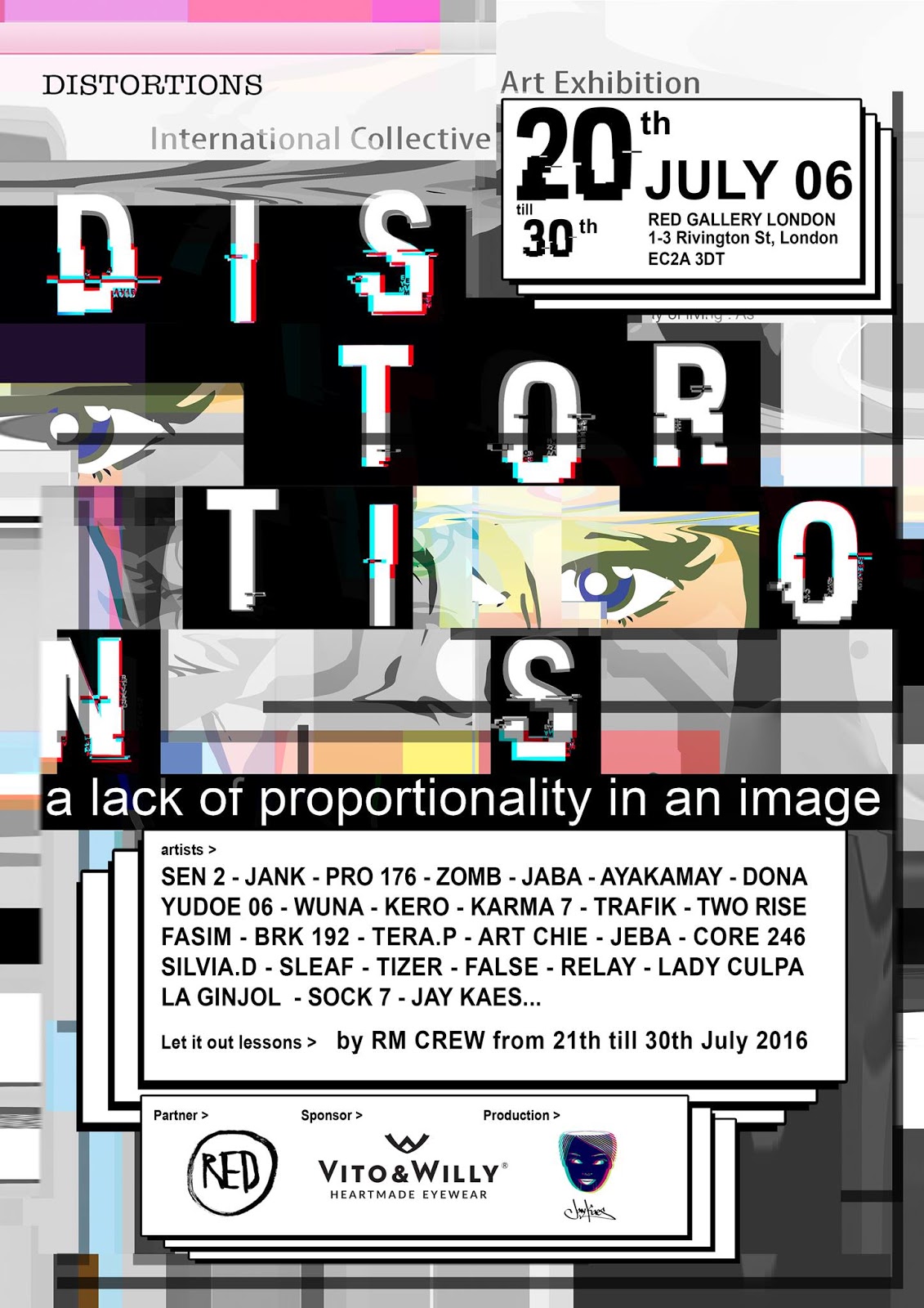 Fasim: DISTORTIONS / Red Gallery / London / International collective ...