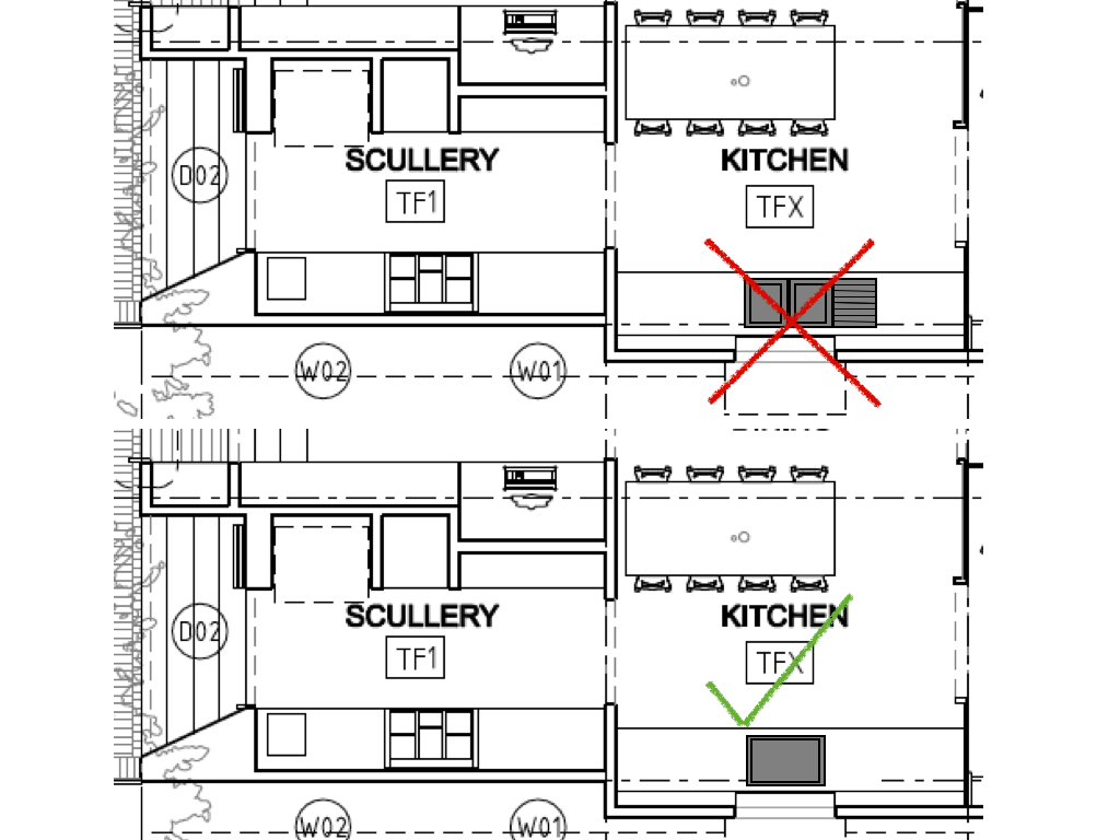 WEST END COTTAGE: Kitchen Sinks - draining options