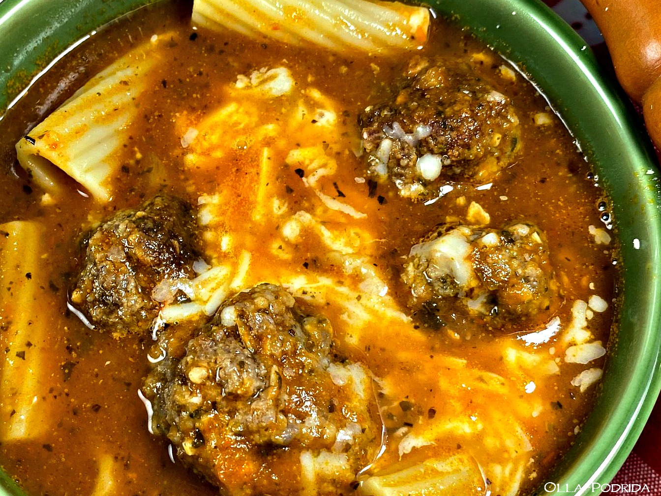 Olla-Podrida: Rigatoni and Meatball Soup