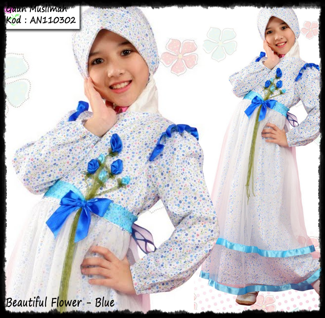 Moshi Little Baby Closet: ♥ Gaun Muslimah Kanak2 + Tudung ♥