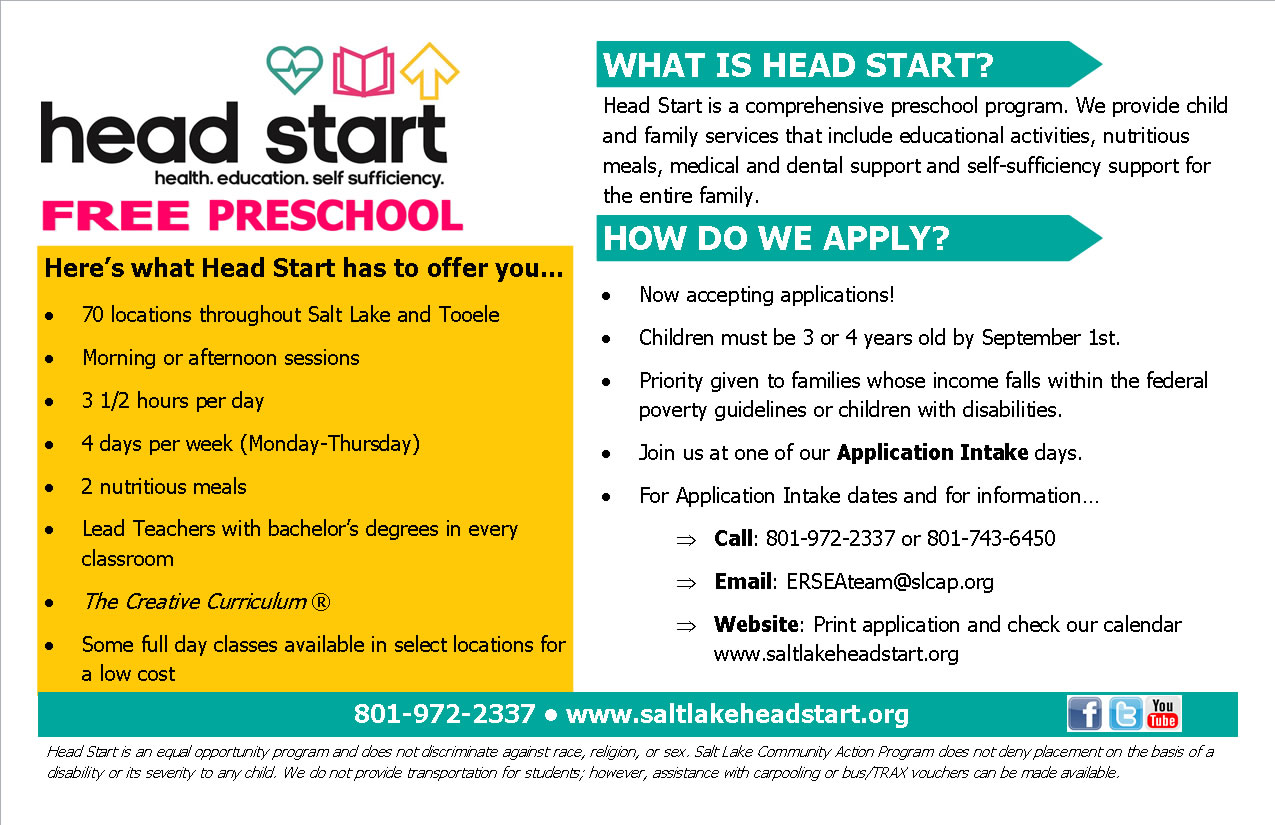 Utah Office of Health Disparities: Salt Lake CAP has openings for Head ...