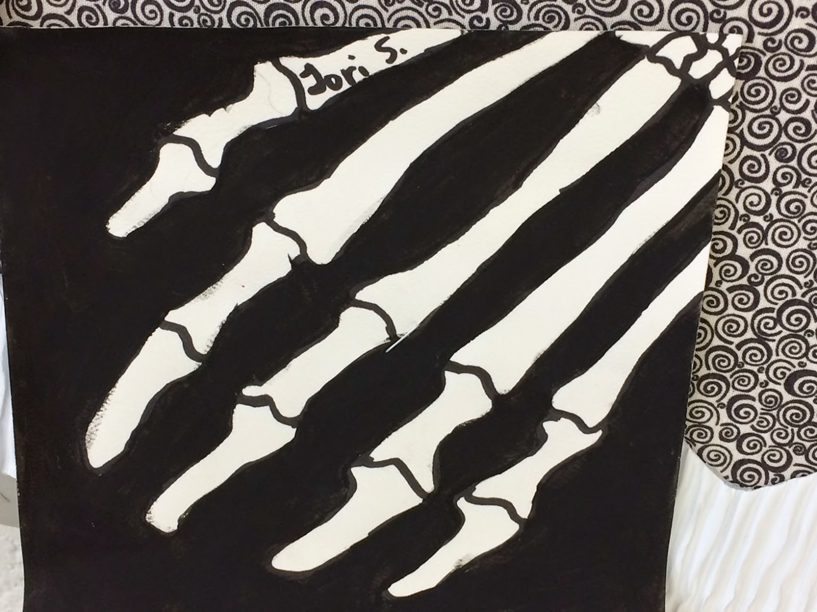 Art Julz: Dem Bones...positive and negative space
