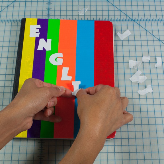 Create With Mom: How to Decorate a Notebook with Duct Tape and Giveaway