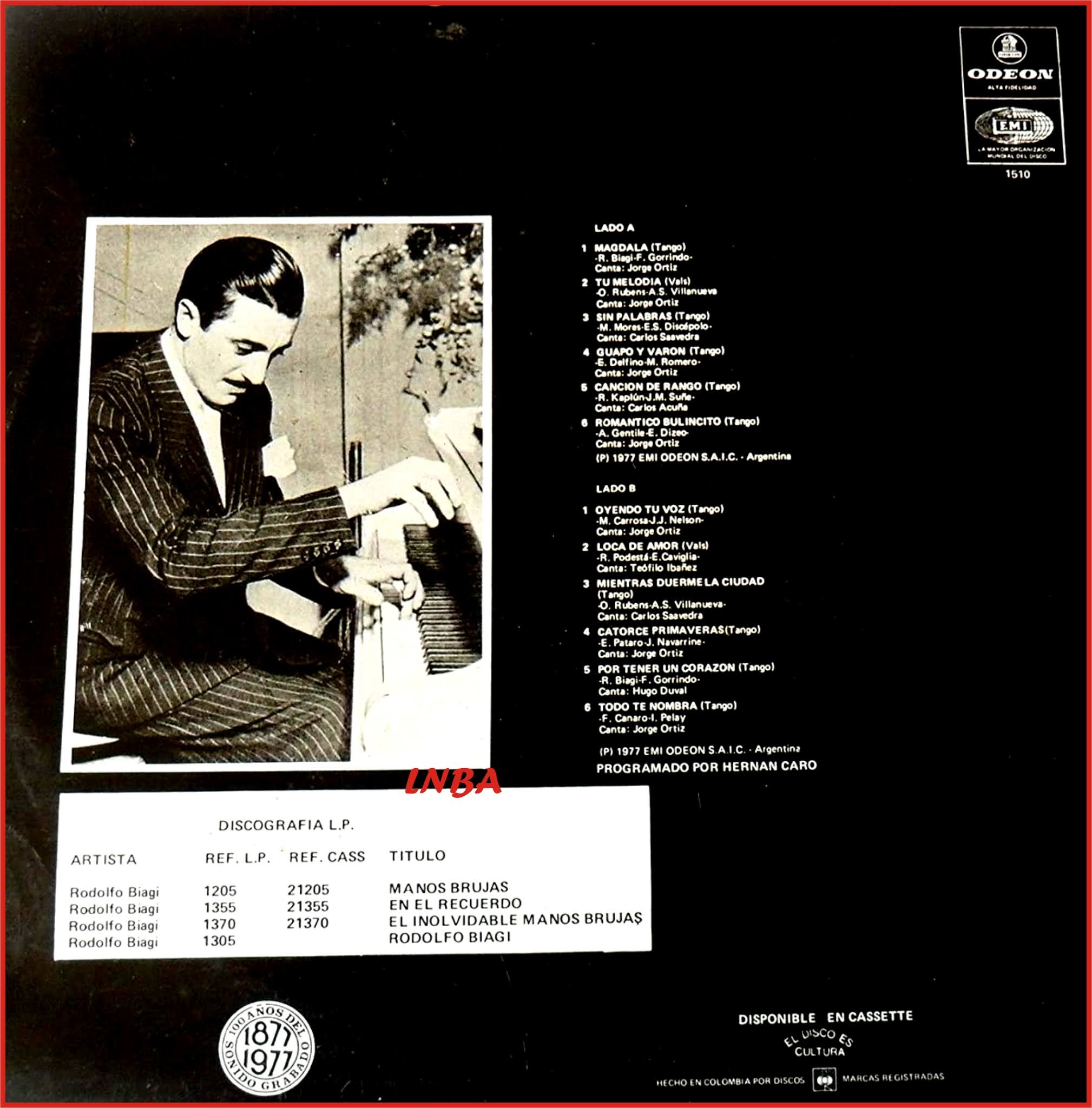 La nova Botica del Aleman.: Tango - Rodolfo Biagi - Grandes éxitos de ...