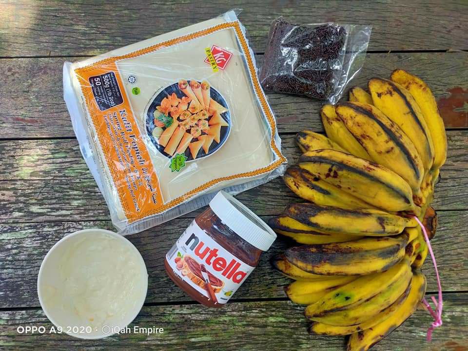 Cara Buat Popia Pisang Nutella Yang Mudah Dan Sedap, Buat Sikit Confirm ...