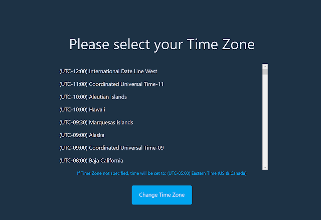 Select Time Zone using PowerShell WPF