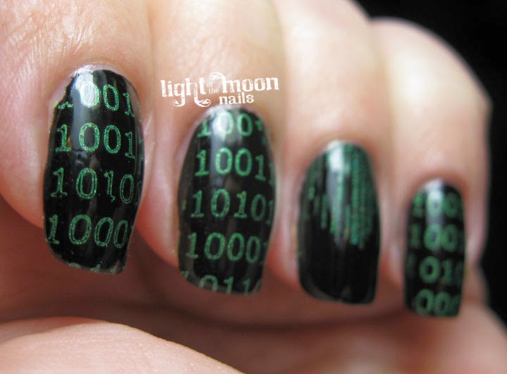 Light of the Moon Nails: Matrix Nail Art for the Nail Challenge ...