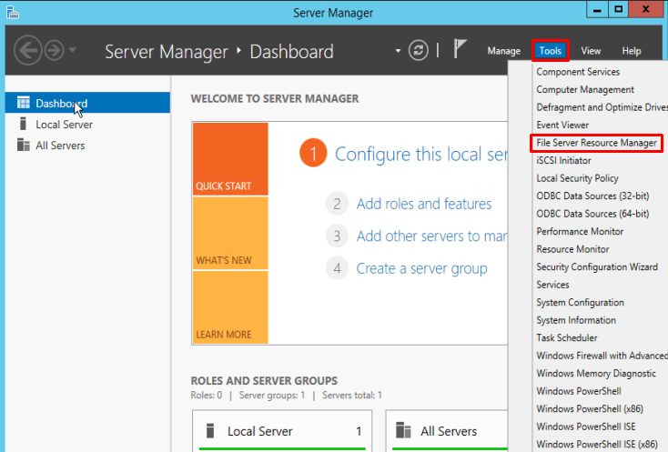 [FSRM] Konfigurasi Storage Report Management di Windows Server 2012