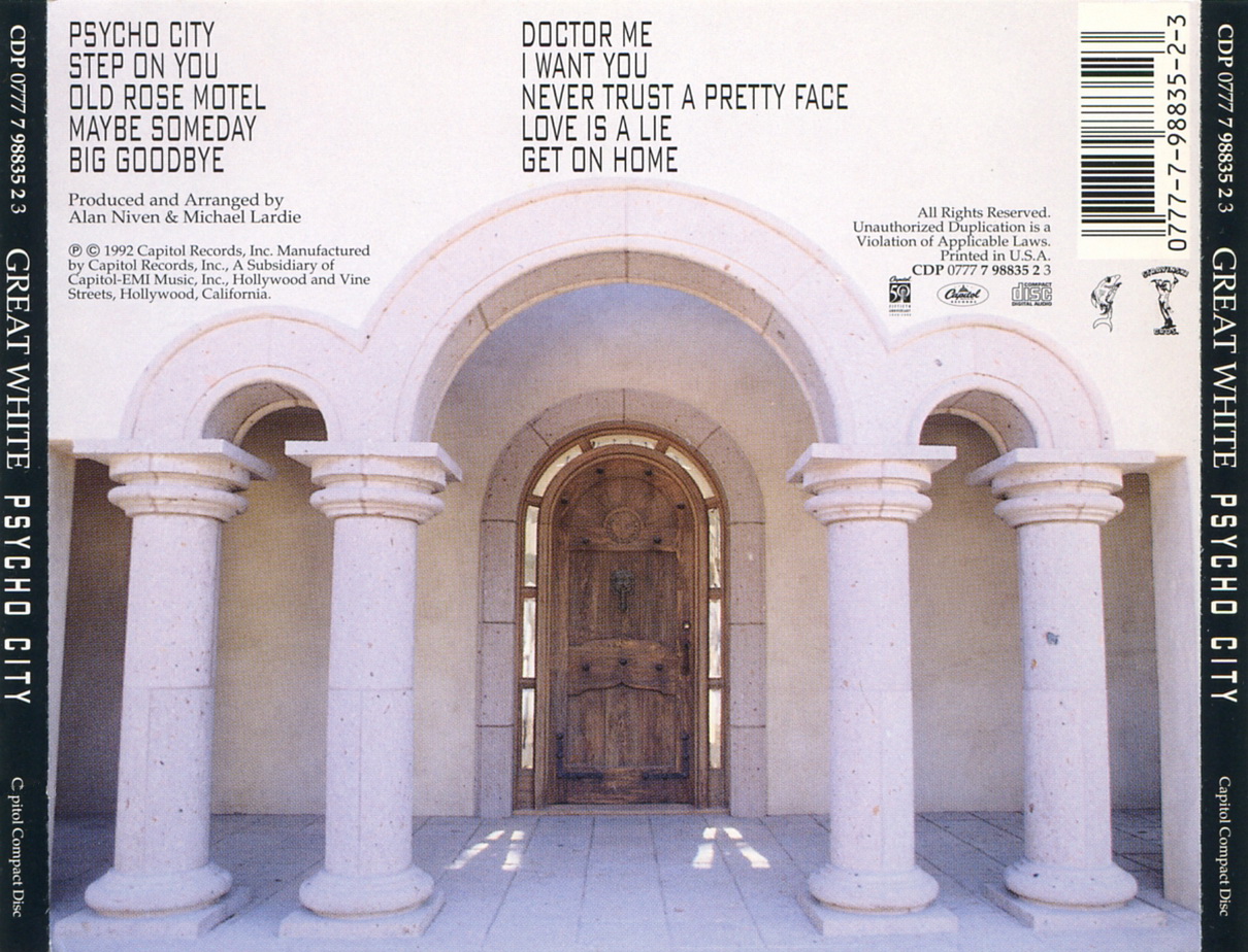 Classic Rock Covers Database: Great White - Psycho City (1992)