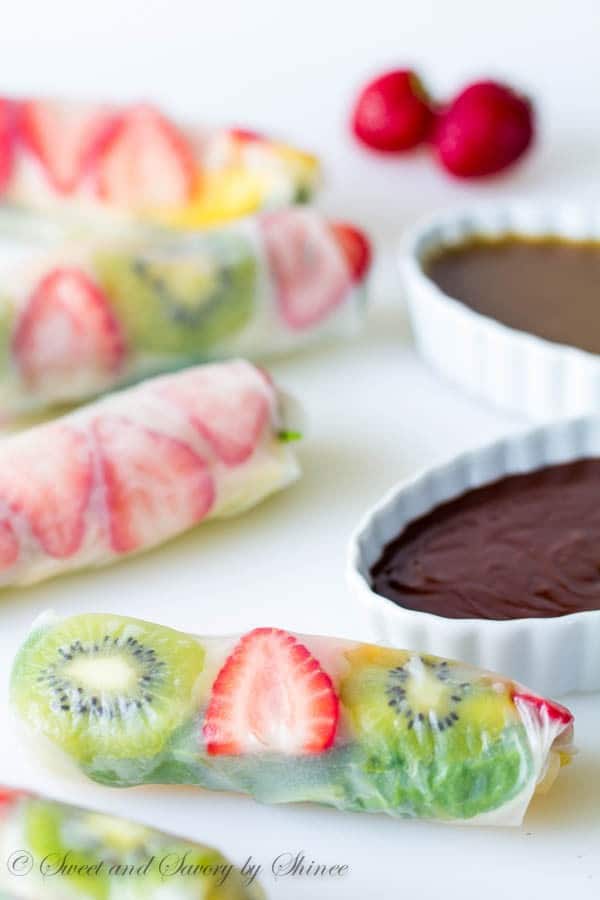 Fruit Spring Rolls - Sweetiest Plate