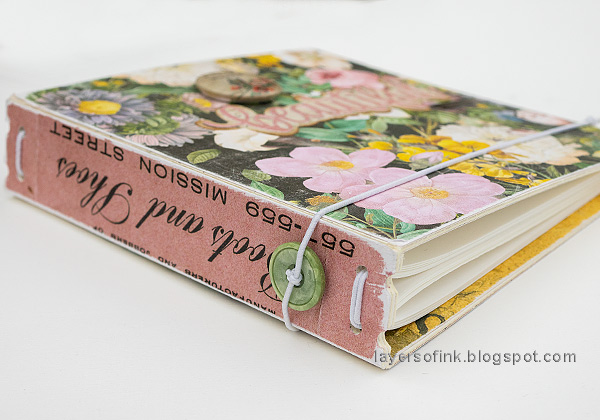 Layers of ink: Vintage Floral Folio Notebook