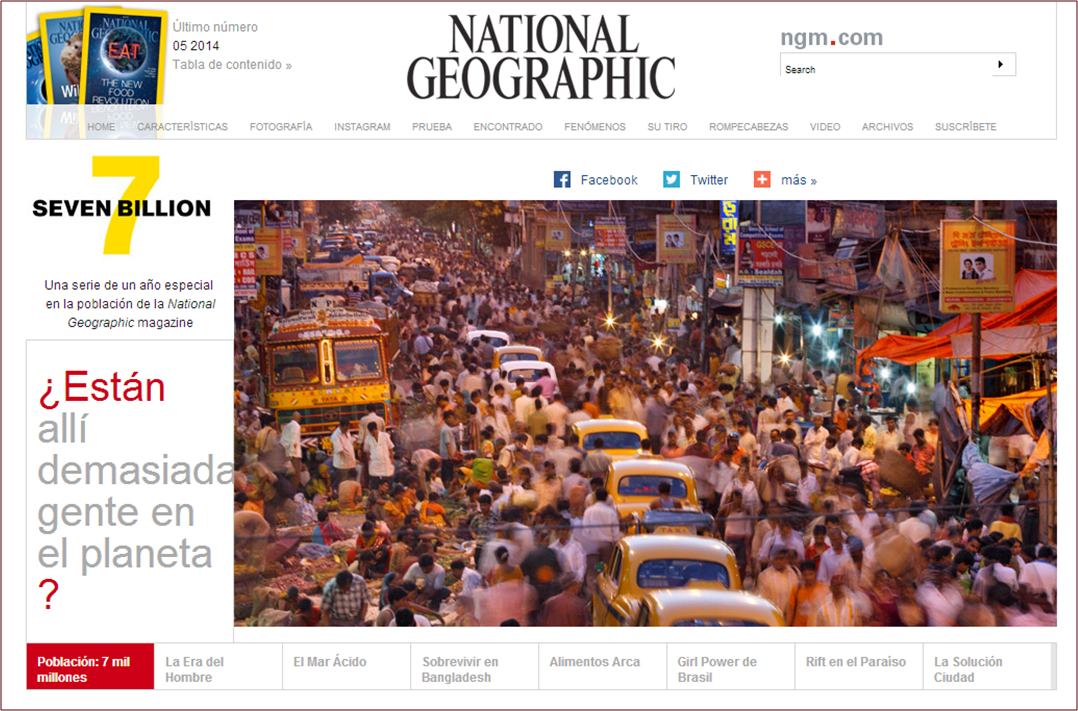 GEOGRAFÍA: EL MUNDO DE SIETE MIL MILLONES